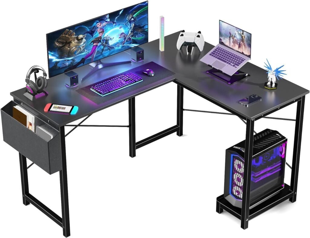 DUMOS L Shaped Computer Desk - The Universe Episodes