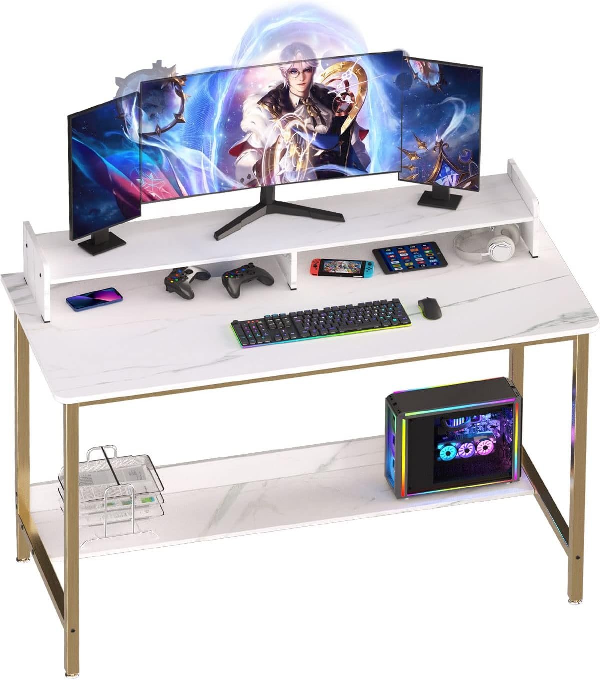 Computer Desk with Shelves - The Universe Episodes