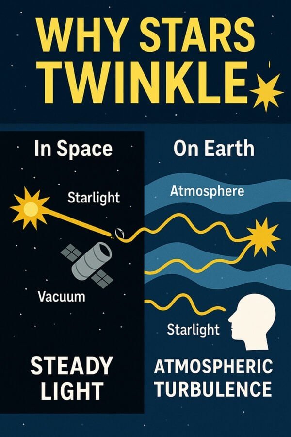 Why stars twinkle on Earth but not in space? - The Universe Episodes
