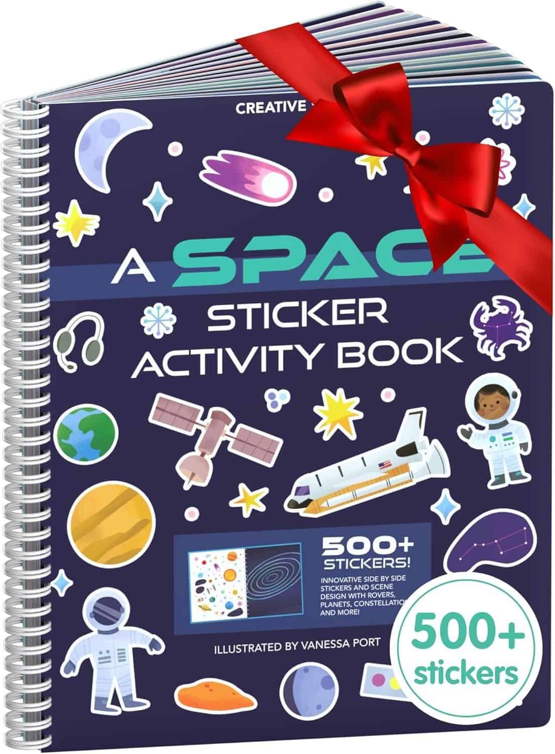 CUPKIN Outer Space Sticker Book for Kids 2-4, 500+ Kids Stickers 12 ...